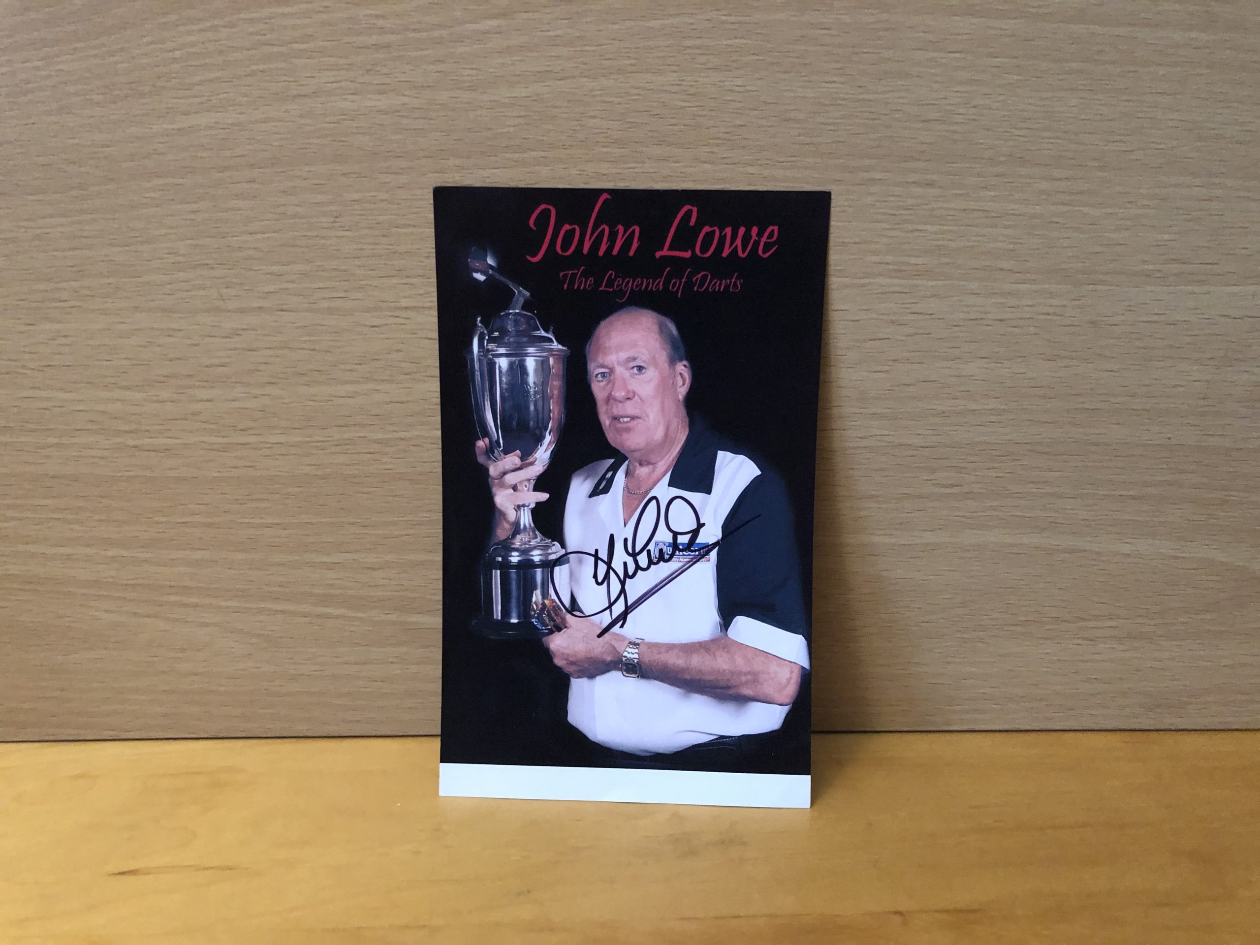 John Lowe Signed Colour Photo - Dolbyhome